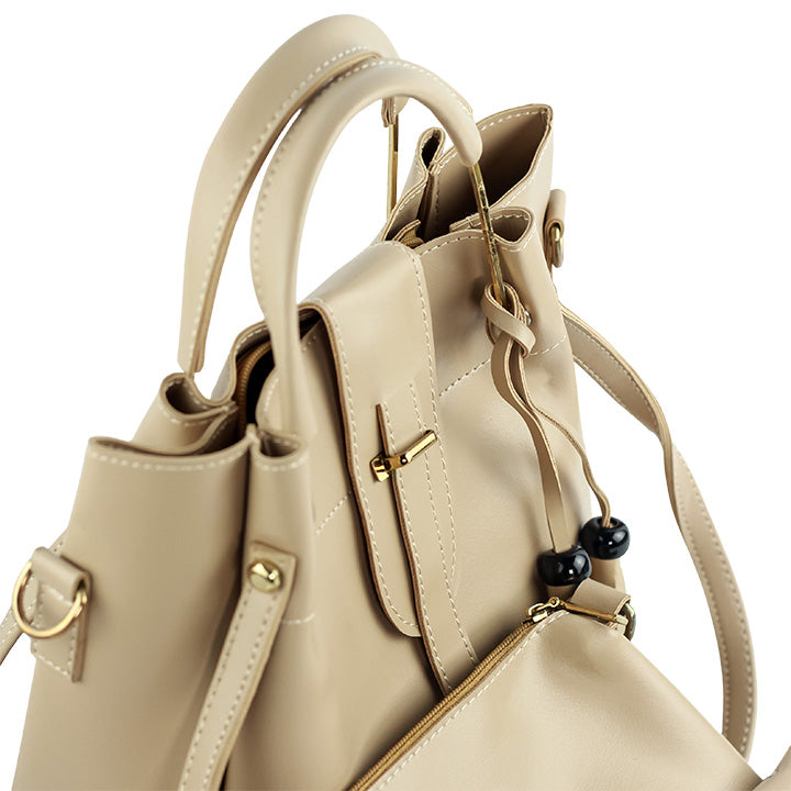 LuxeTote 3PC - Beige – BagShop.pk